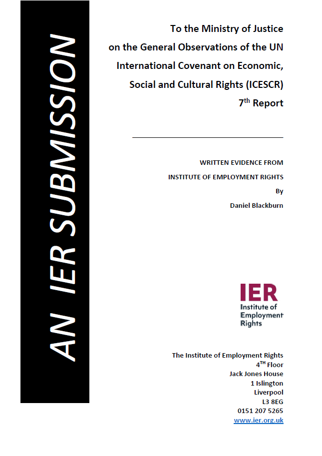 Response To The Ministry Of Justice On The General Observations Of The